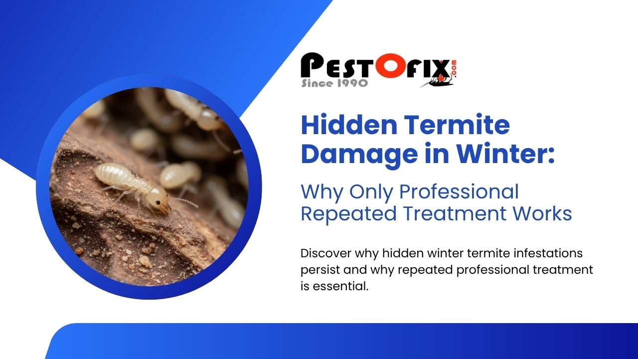 Hidden Termite Damage in Winter | Why Only Professional Repeated Treatment Works